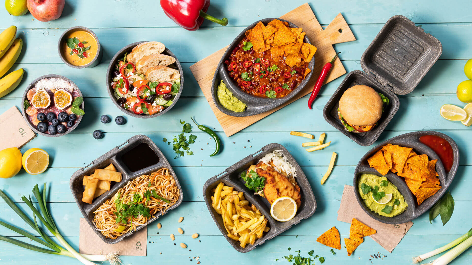 Reusable Packaging for Takeaway, Delivery and Catering